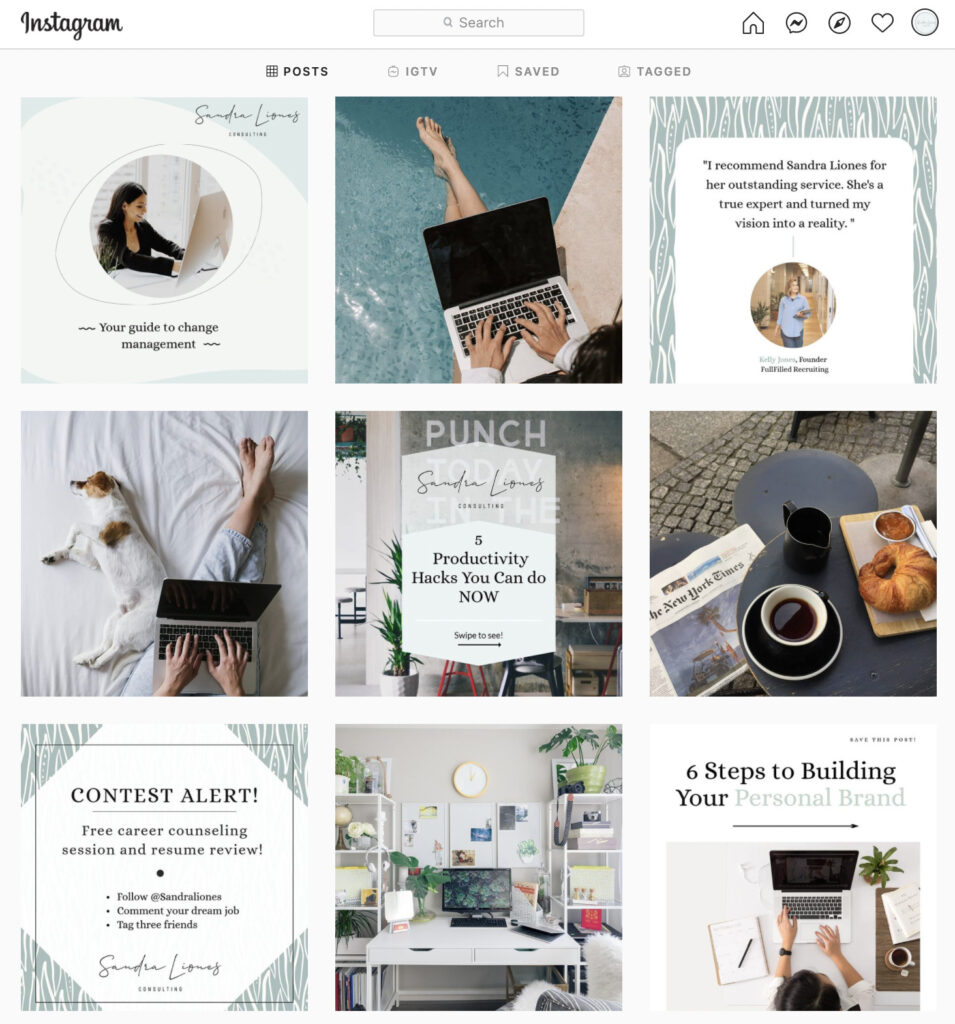20 Instagram Post Templates for Your Brand and Business | Looka