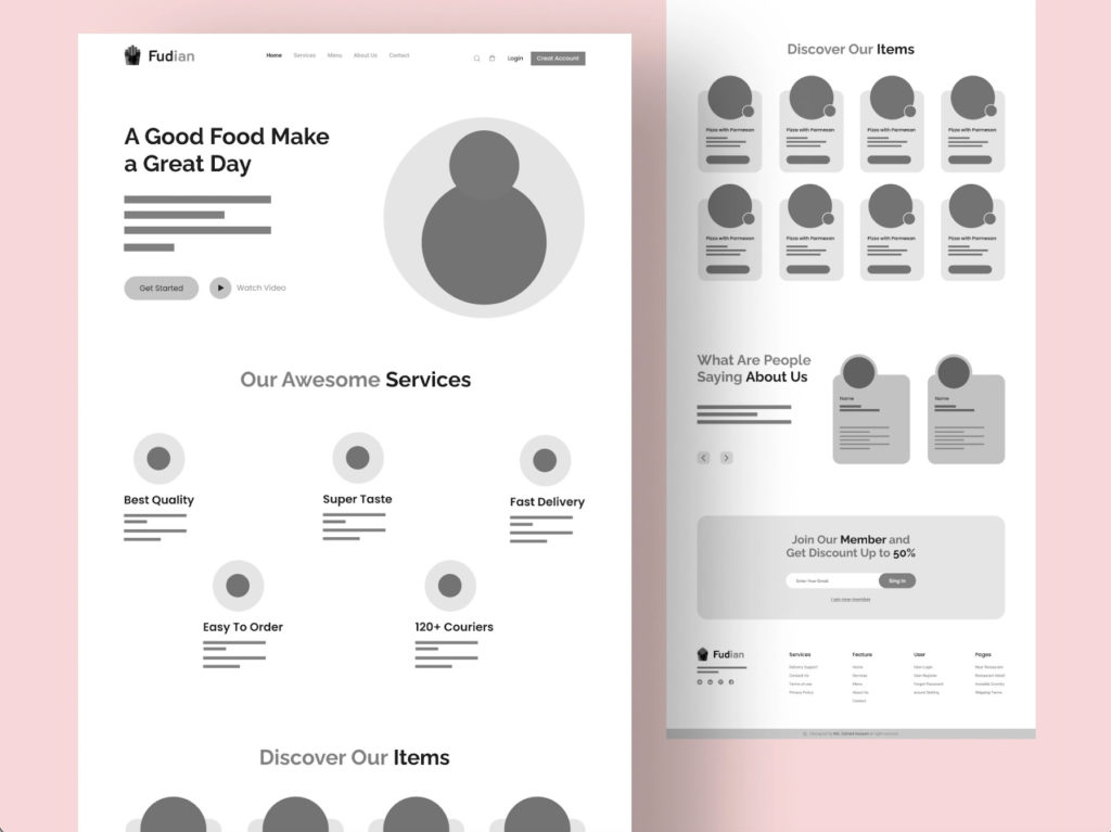 15 Wireframe Examples and How to Make Your Own | Looka
