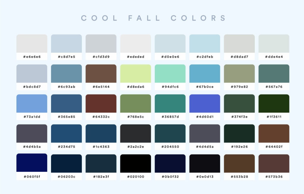 20 Fall Color Palettes for a Warm Fall Aesthetic | Looka