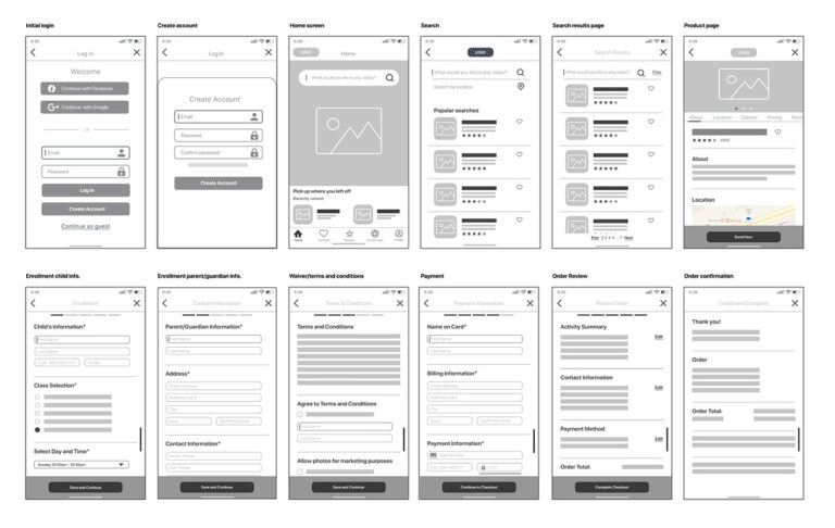 15 Wireframe Examples and How to Make Your Own | Looka