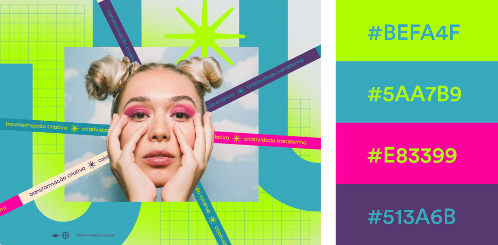 25 Bright Neon Color Palettes for Striking Designs | Looka