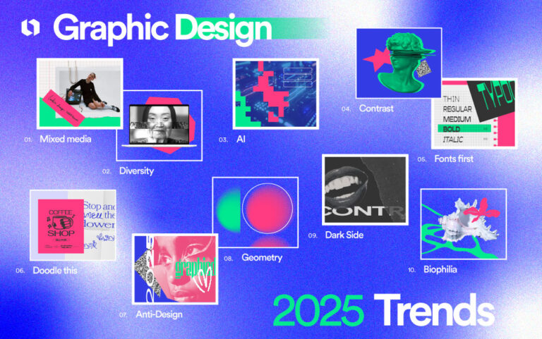 Top 10 Graphic Design Trends for Cutting Edge Design in 2025 | Looka