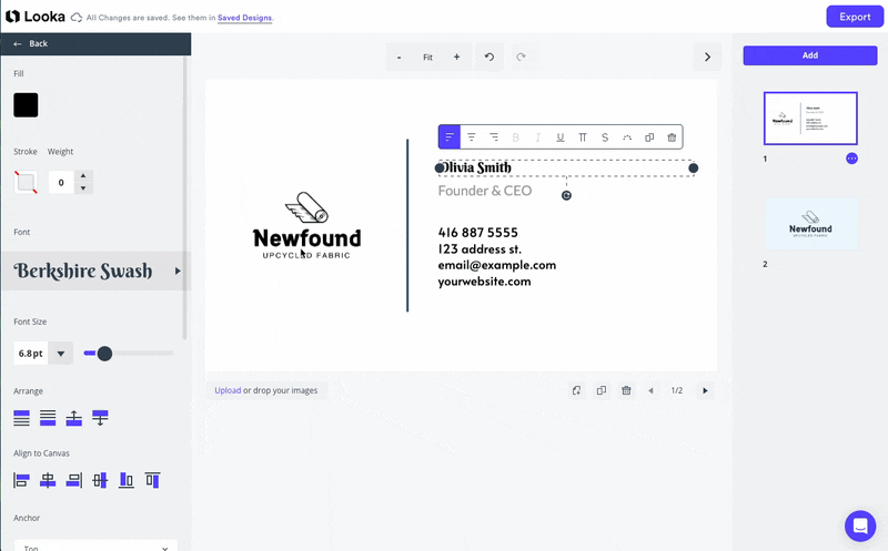 27 Best Fonts for Business Cards (And How to Choose Them) | Looka